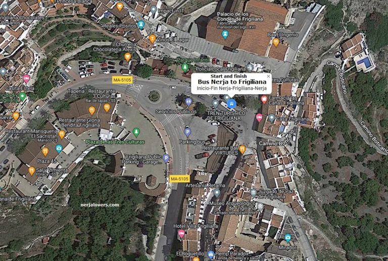 👉 Bus Nerja to Frigiliana 🚌 - TIMETABLE & Tickets - by NERJALOVERS